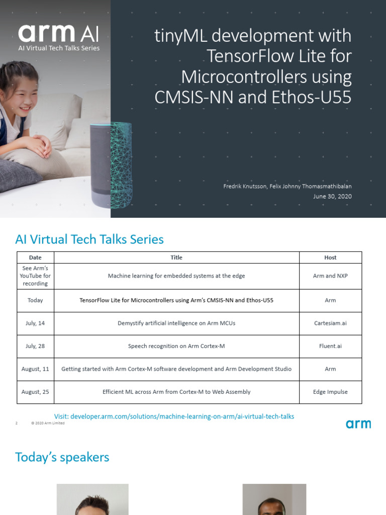 tinyML_development_TFL_CMSIS_Ethos-U55 | PDF | Central Processing Unit | Microcontroller