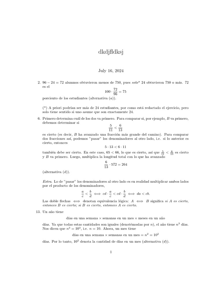 Tarea Matemática 3ro Medio | PDF