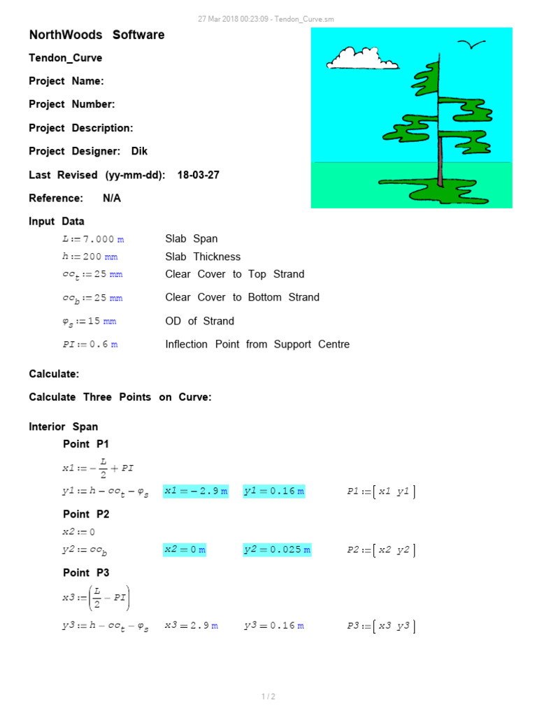 Tendon Curve | PDF | Mathematics | Equations