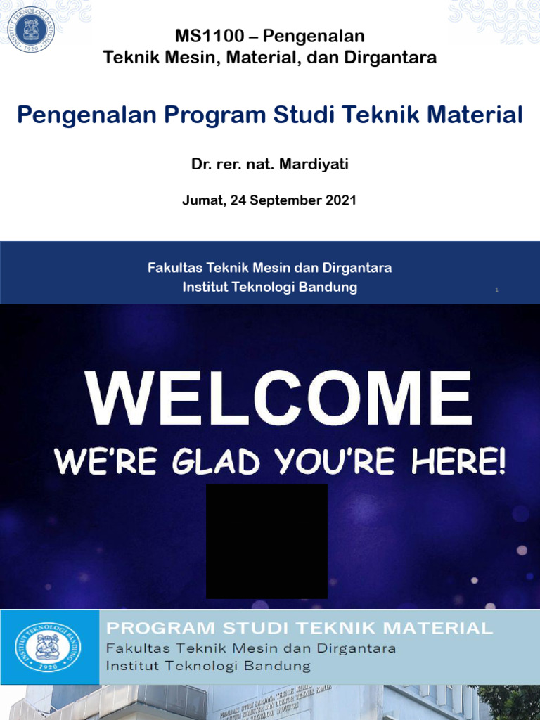 Sejarah dan Kurikulum Teknik Material ITB | PDF