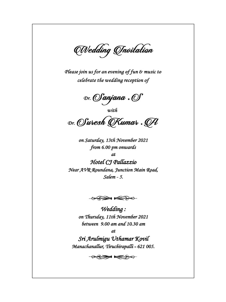 Sanjana - Suresh | PDF