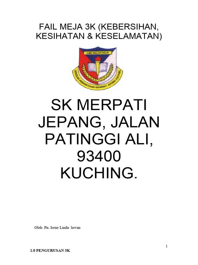 Instrumen Unit Kebersihan 3K | PDF