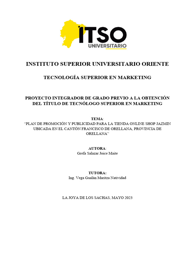 Revisión Tesis Srta Grefa Joyce 1 | PDF | Metodología de encuesta ...