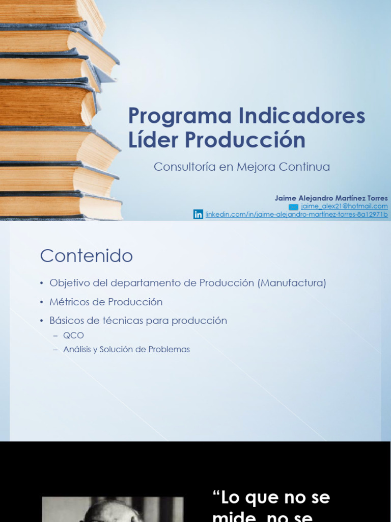 Programa Líder Producción | PDF