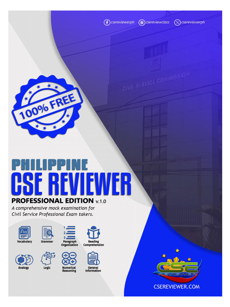 CSE Pro Mock Test Reviewer v1.0 | PDF | Black Hole | Event Horizon