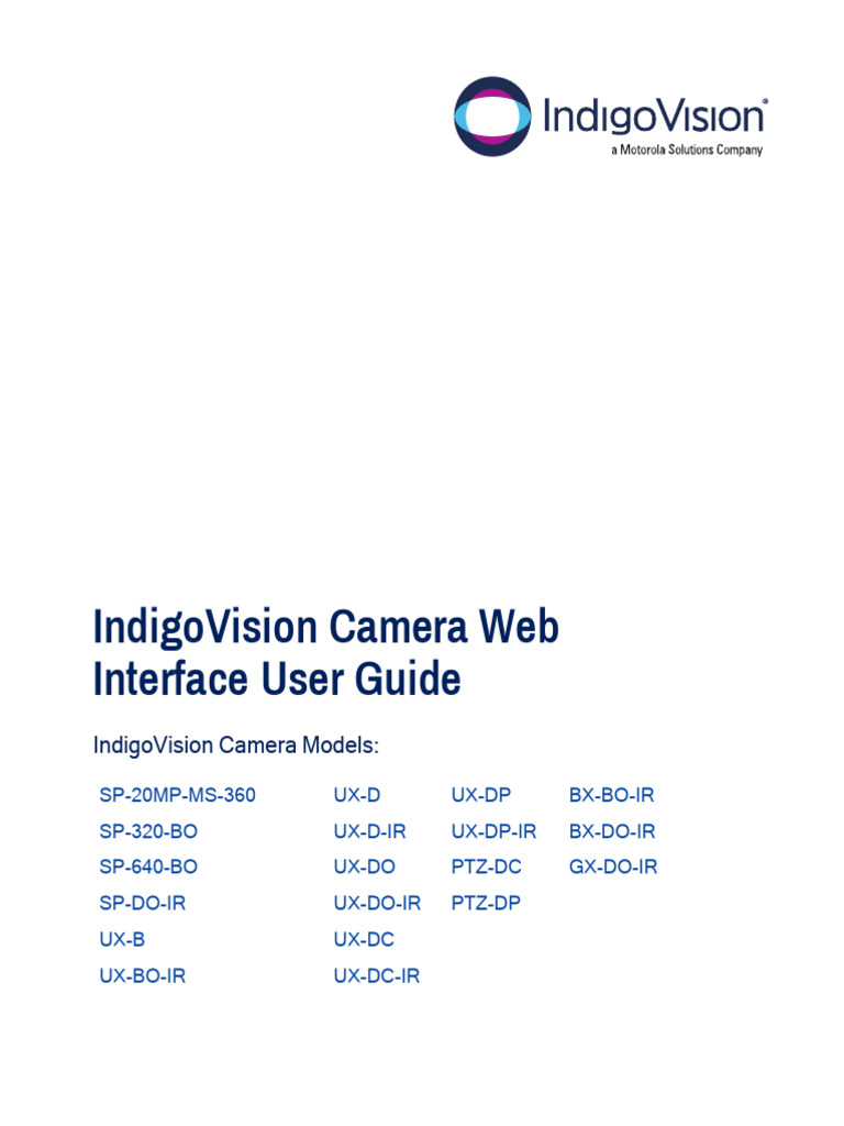 IndigoVision Camera Web Interface User Guide | PDF | I Pv6 | Domain Name System
