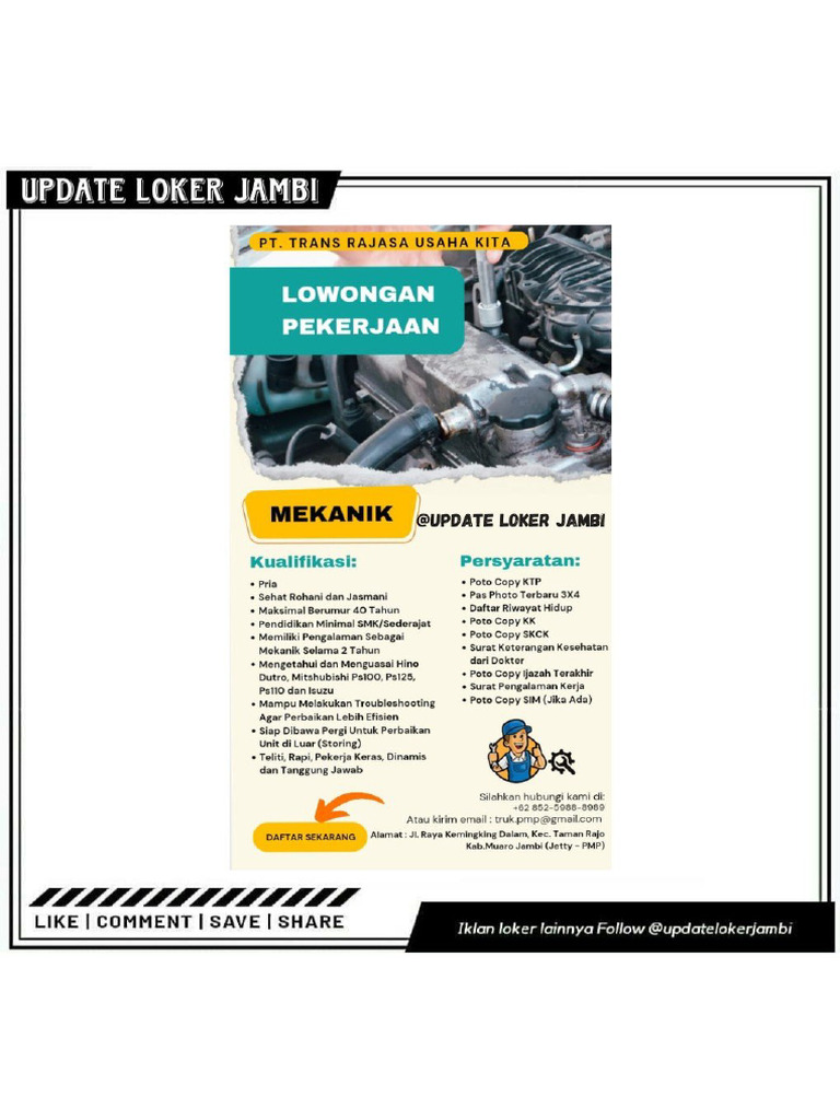 Update Loker Jambi - 08 Mei 2024 | PDF