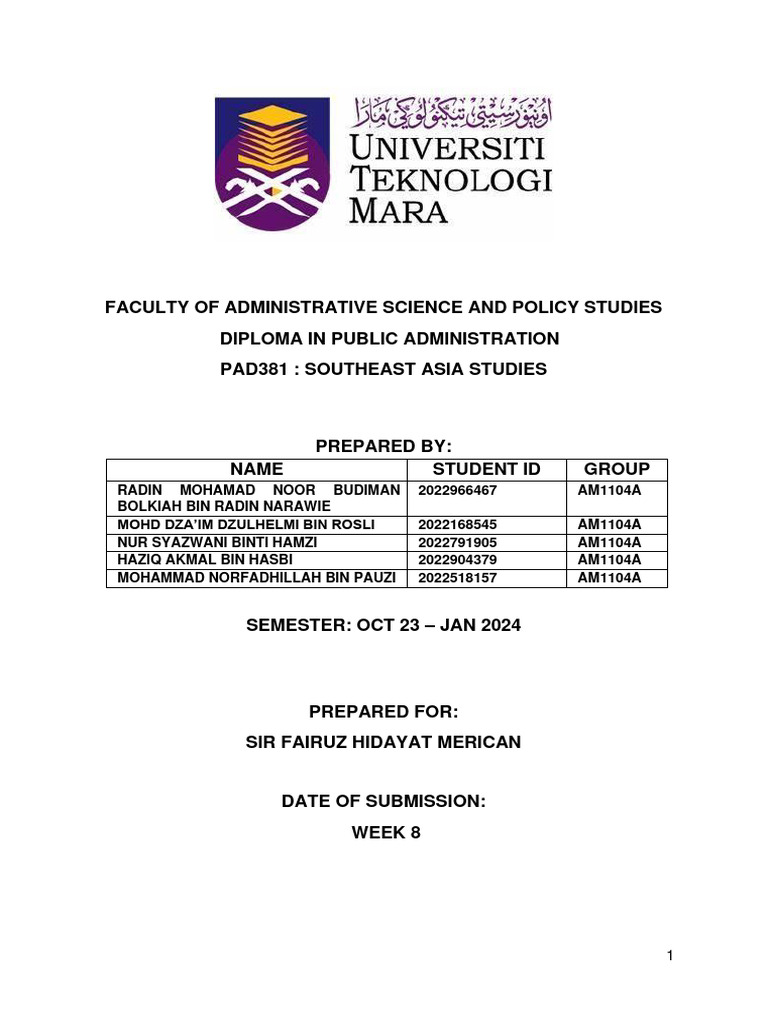 Pad381 Group Assignment 1 | PDF | Climate Resilience | Sustainability