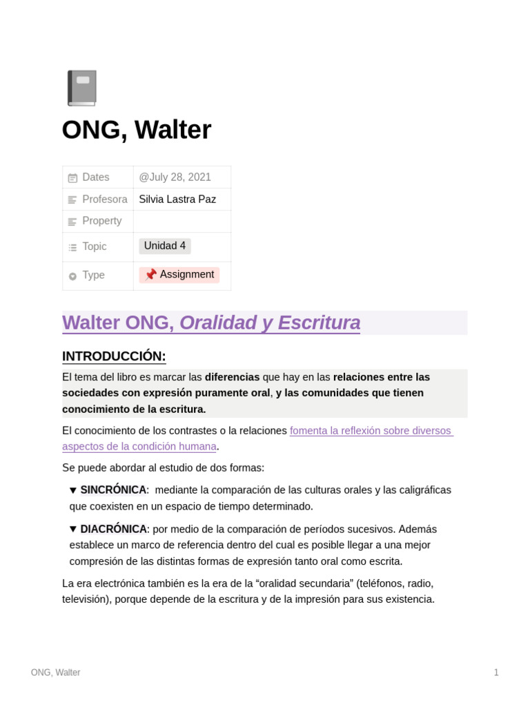 ONG_Walter | PDF | Escritura | Comunicación