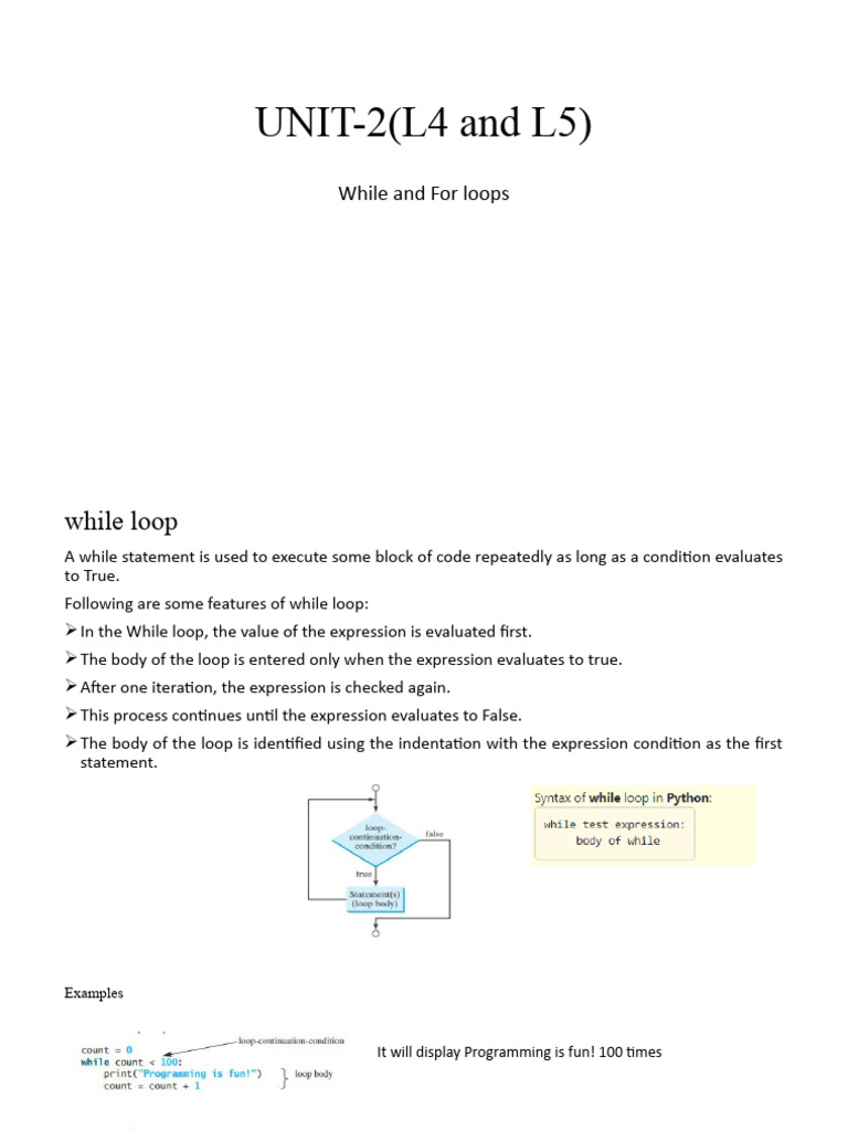 Unit2l4 and l5 | Download Free PDF | Control Flow | Mathematics