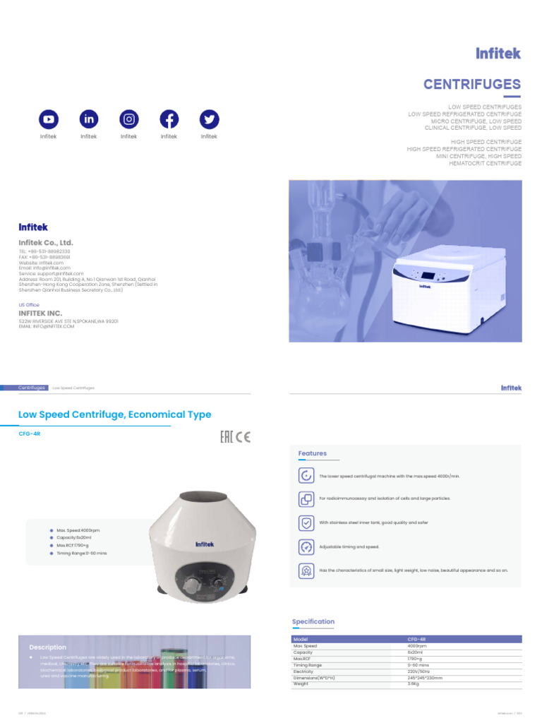 Centrifuges 24.7.16 | PDF | Centrifuge