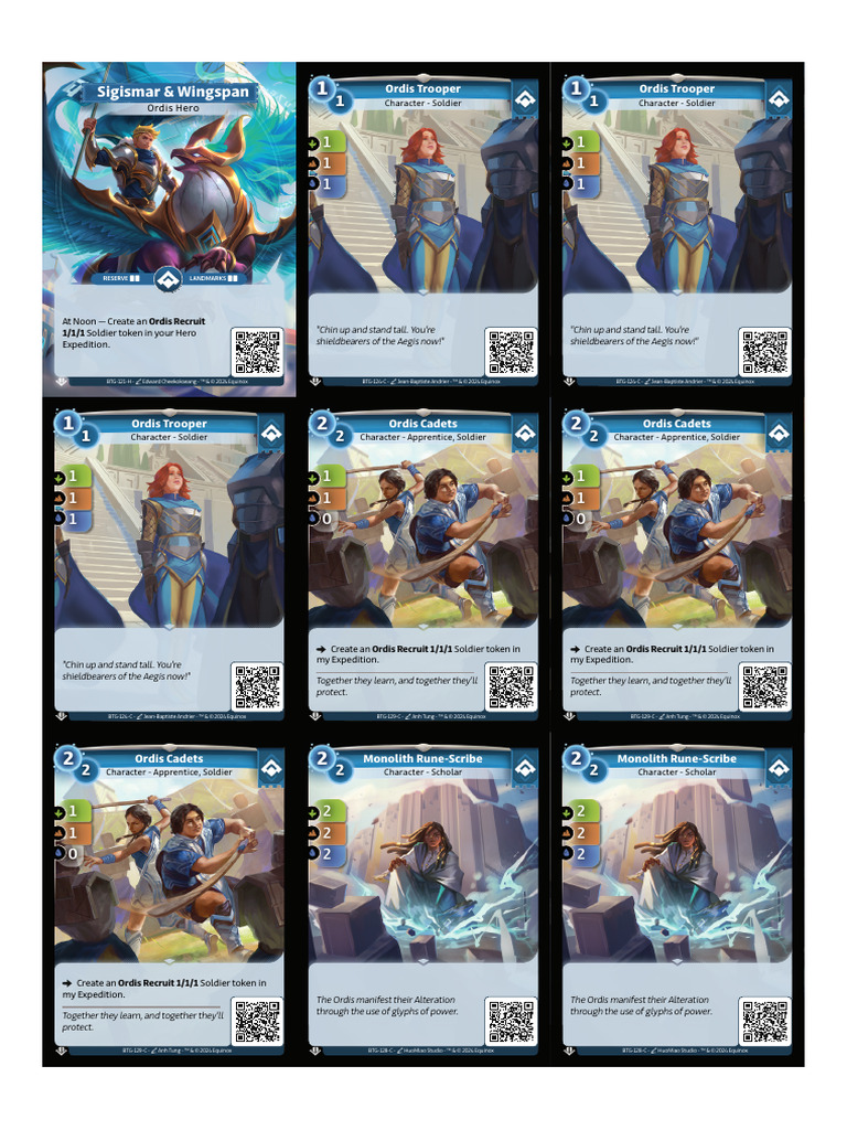 Altered TCG Demo Deck Ordis Print Play A4 en Us | PDF | Games Of Chance ...