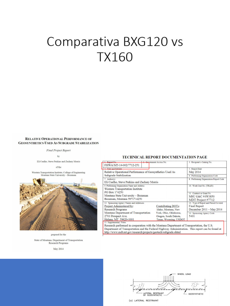 Comparativa BXG120 Vs TX160 | PDF