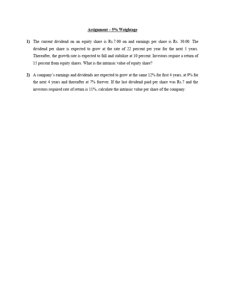Assignment | PDF