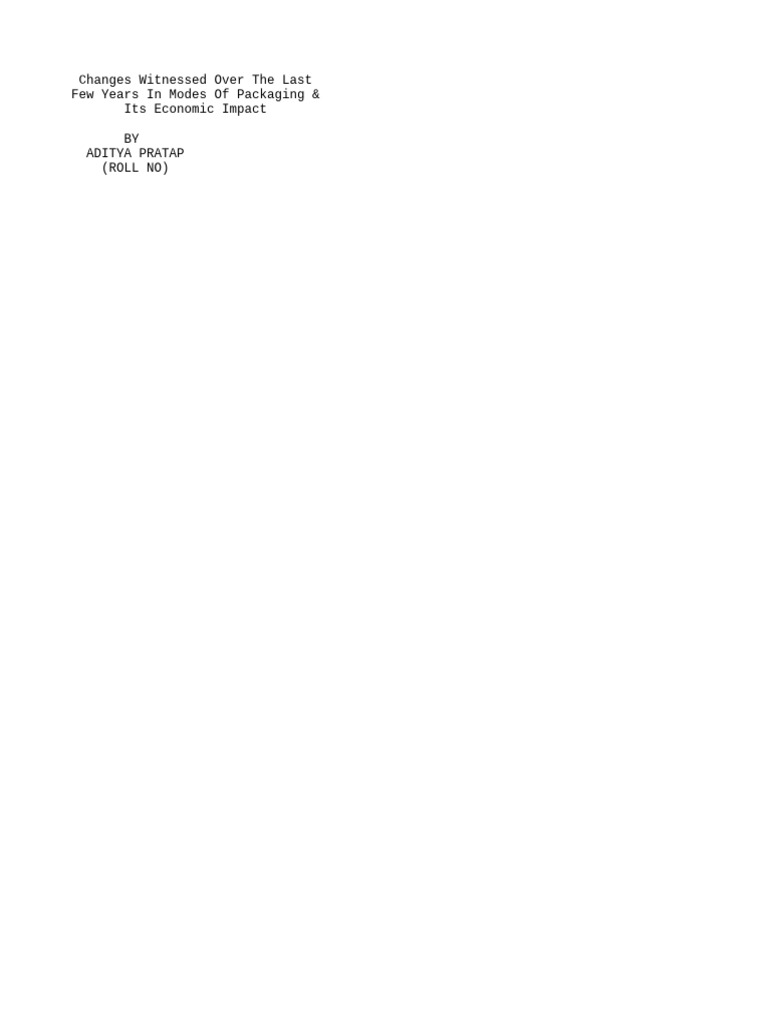 Business Studies Project Class 12 Aditya Pratap | PDF | Packaging And ...