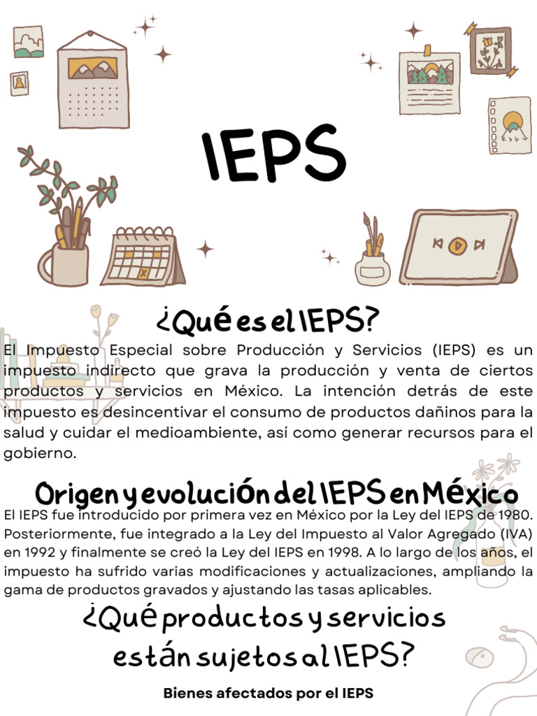IEPS Exposición | PDF | Inflación | Impuestos