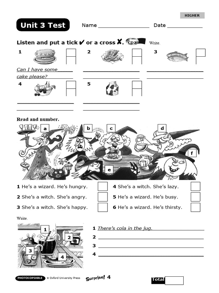 Unit 3 Test for Higher Level Students | PDF