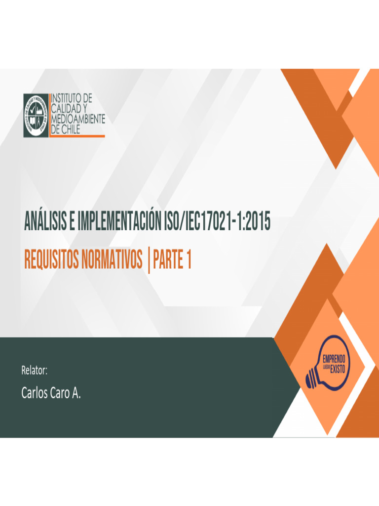 Implementación ISO 17021-1_2015 (enero 2024) - parte 1 | PDF ...