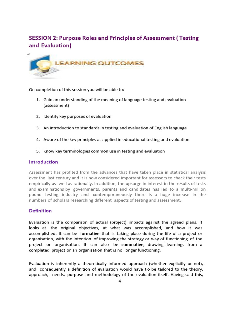 Language Assessment Principles and Standards | PDF | Evaluation ...