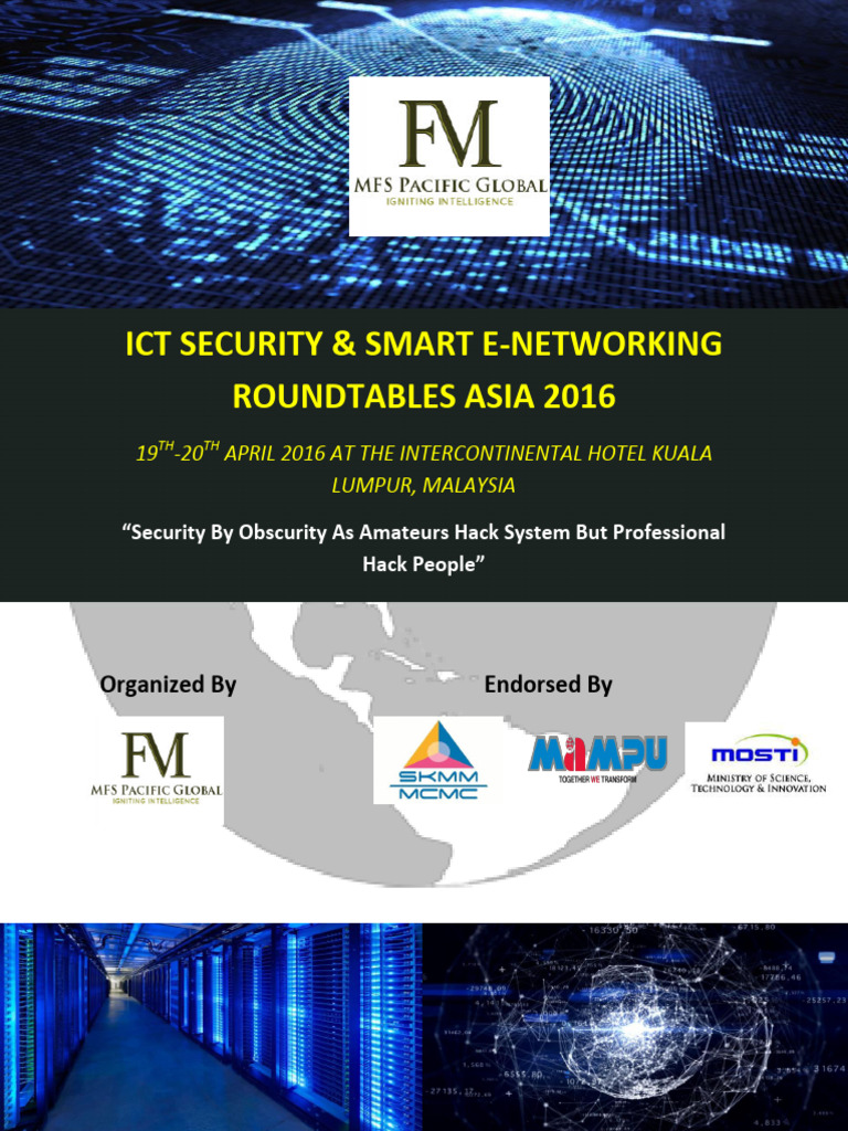 Brochure ISS 2016-Shubs | PDF | Security | Computer Security