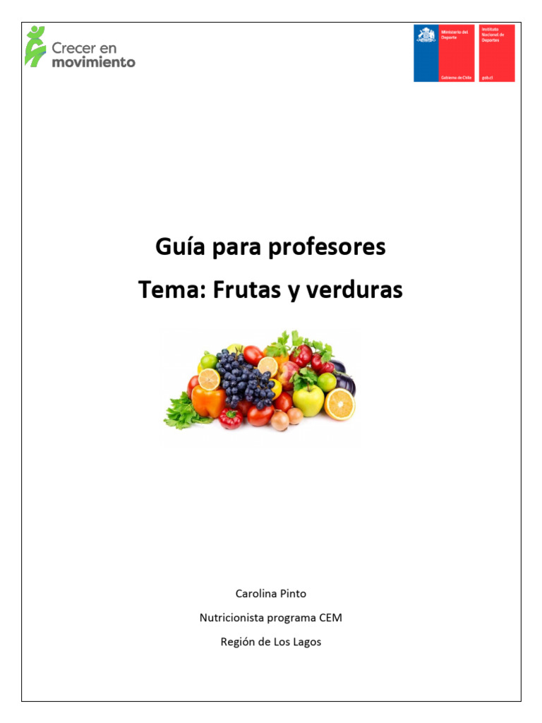 Guía frutas y verduras | Descargar gratis PDF | Fruta | Vegetales
