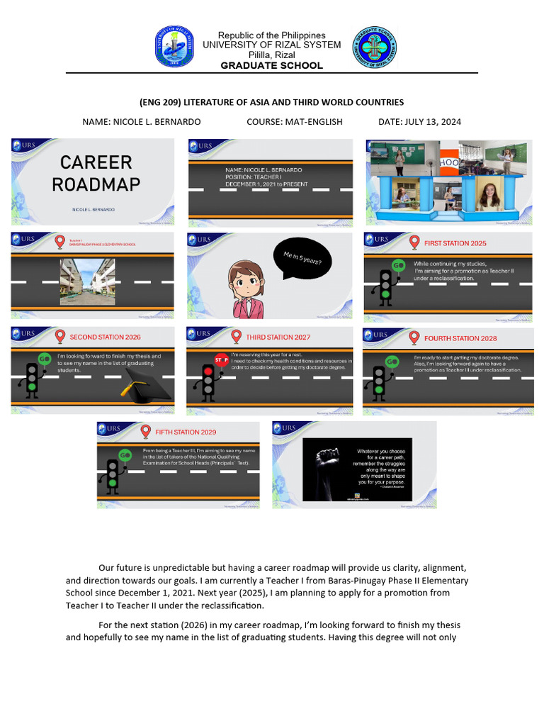 Career Roadmap for Teachers | PDF | Cognition