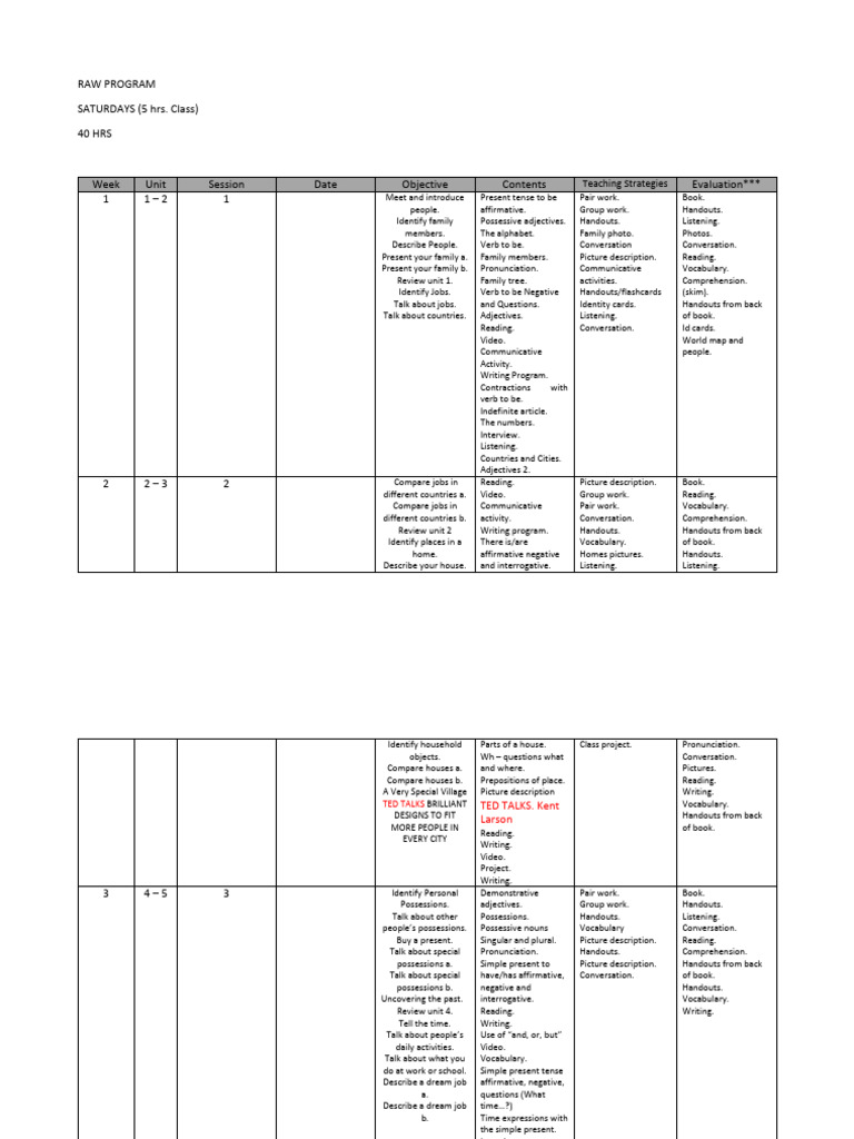 Raw Saturdays | PDF | Verb | Linguistics