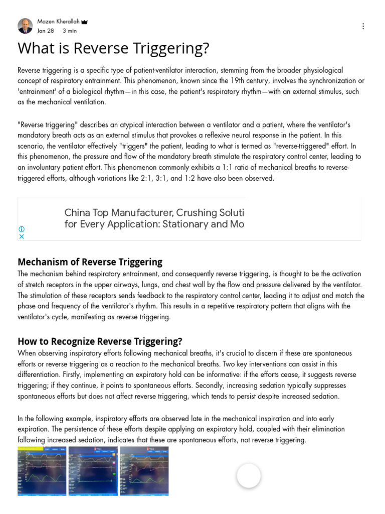 What Is Reverse Triggering | PDF | Exhalation | Breathing