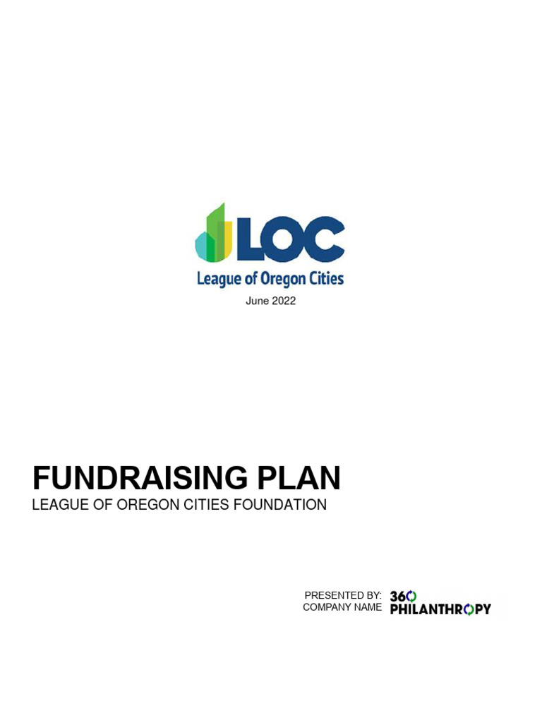 LOC Foundation Fundraising Plan - V2 | PDF | Fundraising | Philanthropy