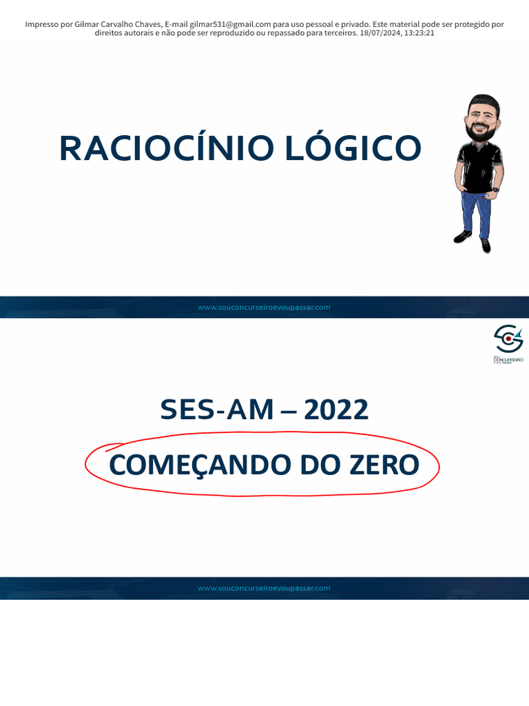 Aula 01 - RLM - Ses-Am - Comecando Do Zero - 2022 (Atualizado) Passei Direto | PDF | Animais e ...