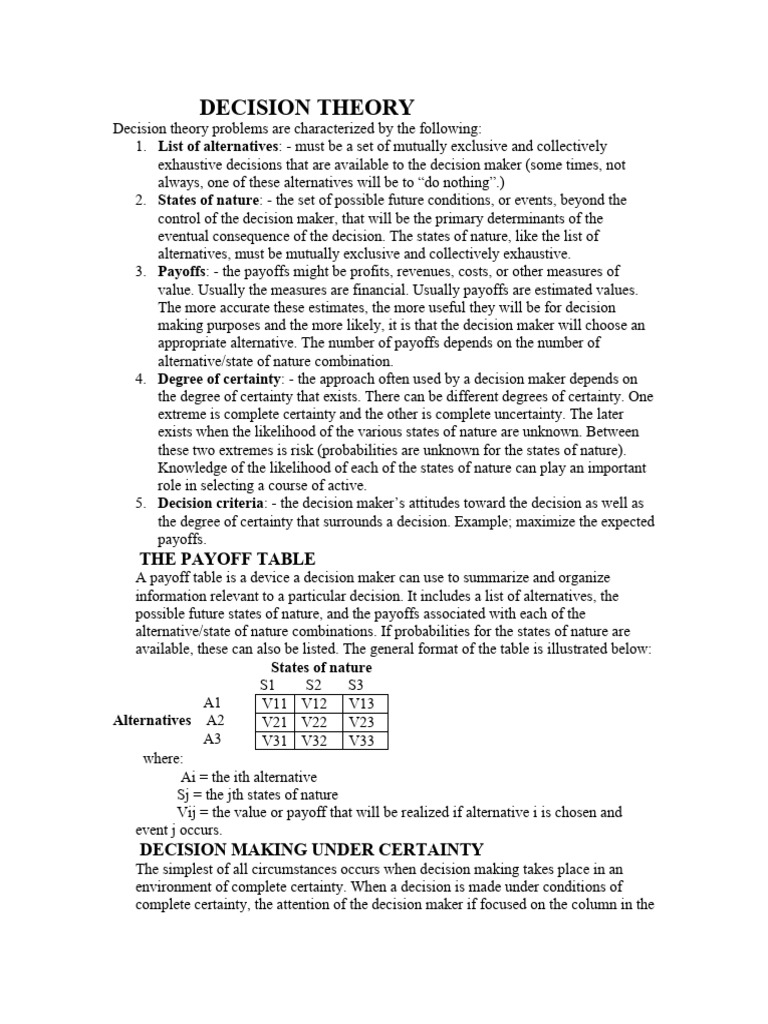 Practical DECISION THEORY | PDF | Applied Mathematics | Probability Theory