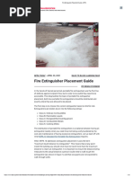 Fire Extinguisher Placement Guide | PDF | Safety