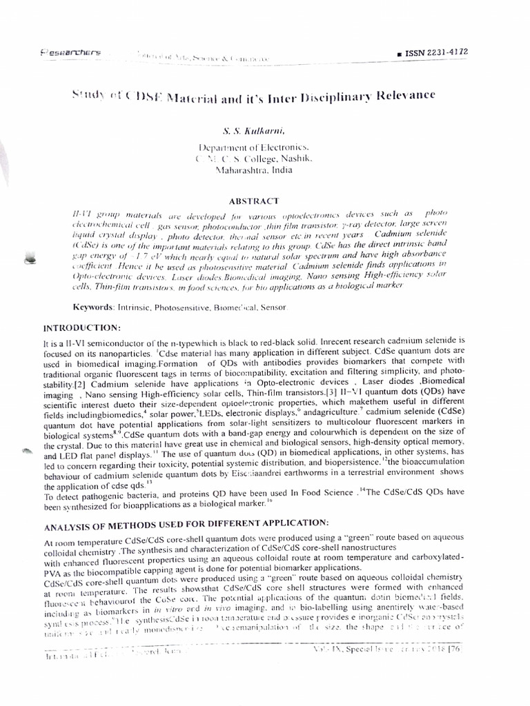 Research Paper | PDF | Physical Sciences | Materials