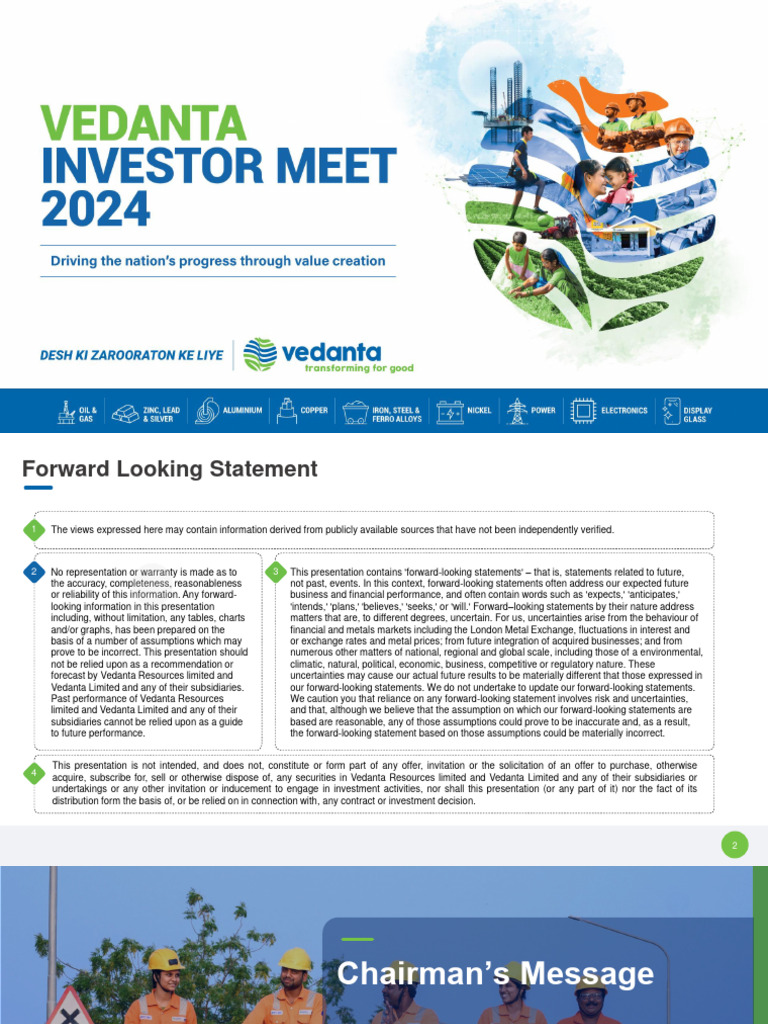 Vedanta Investor Presentation v6 | PDF | Economies