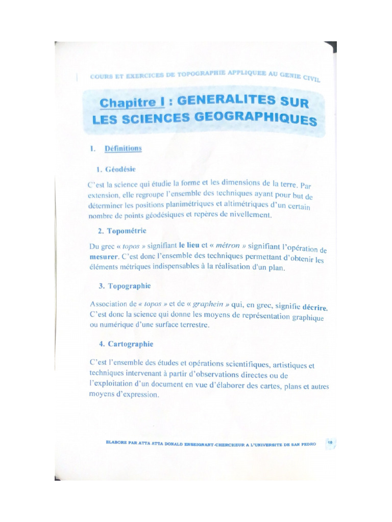 Les Sciences Geographiques | PDF