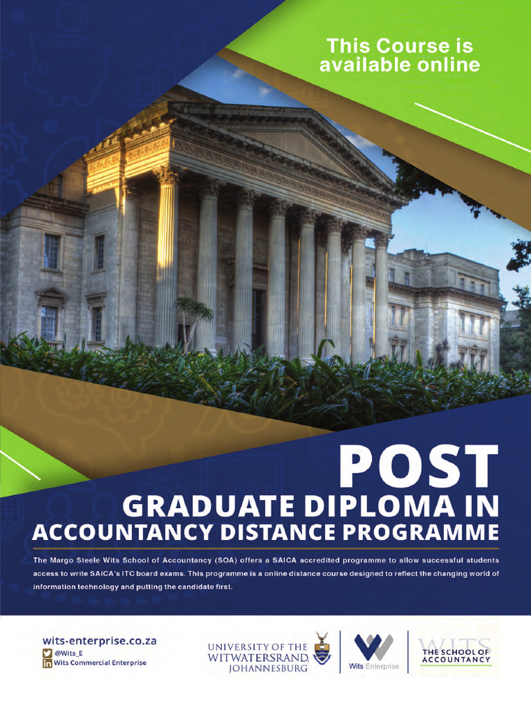 WITS PGDA Brochure 2024 Intake | PDF | Financial Statement | Accounting