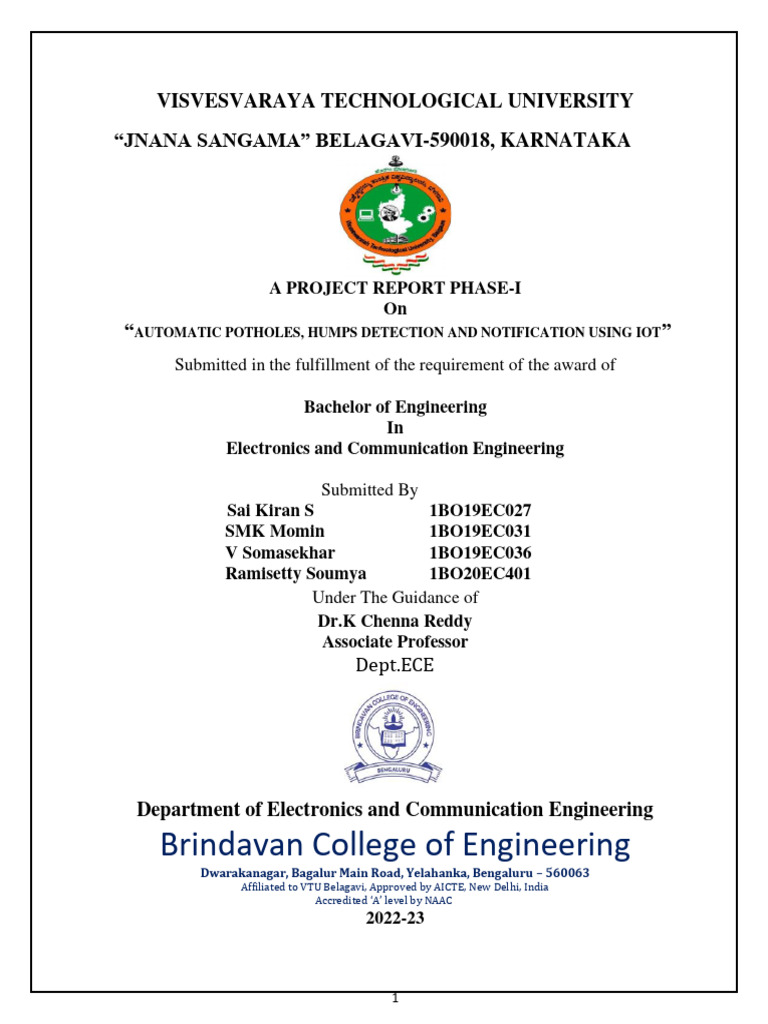 Final Project Report Phase 1 Sai Kiran | PDF | Road | Lidar