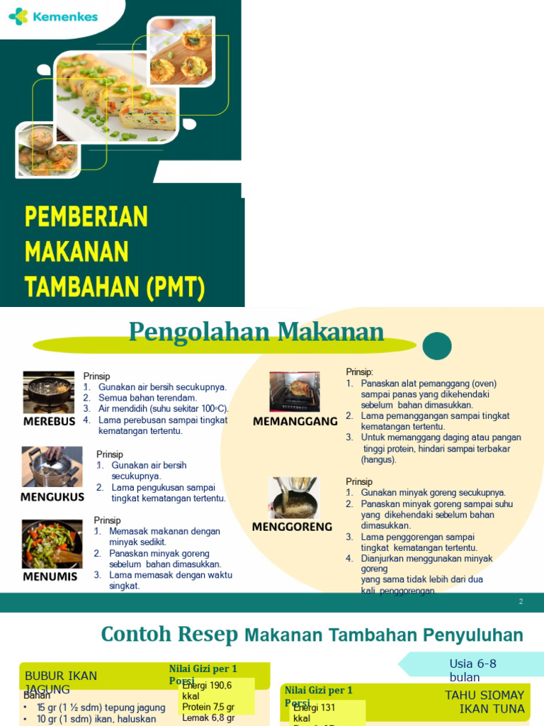 Menu PMT 2024 | PDF
