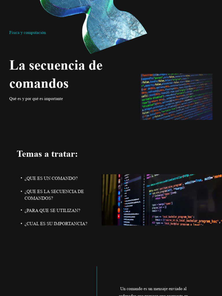 La Secuencia de Comandos. | PDF