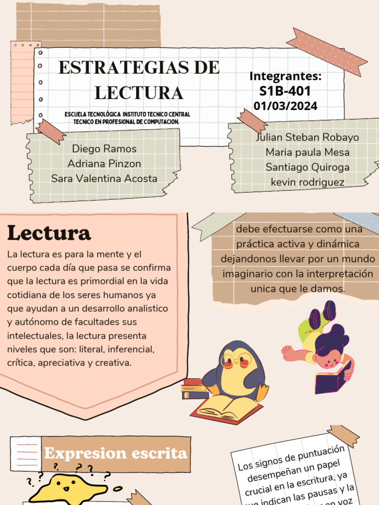 Presentacion Estrategias de Lectura | PDF | Comunicación humana ...