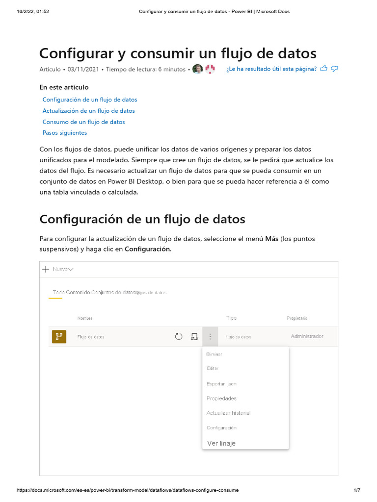 21.MSFT3.Español Configurar y Consumir Un Flujo de Datos - Power BI ...