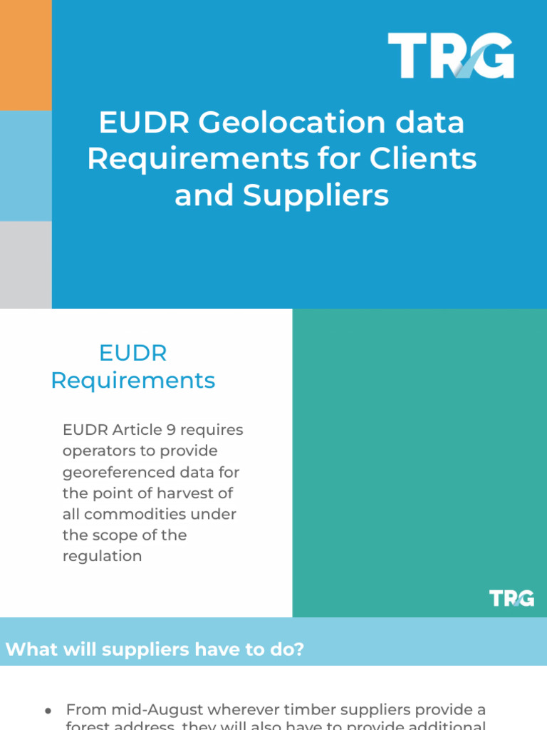 EUDR GIS Requirements Training.pptx | PDF | Geographic Information ...