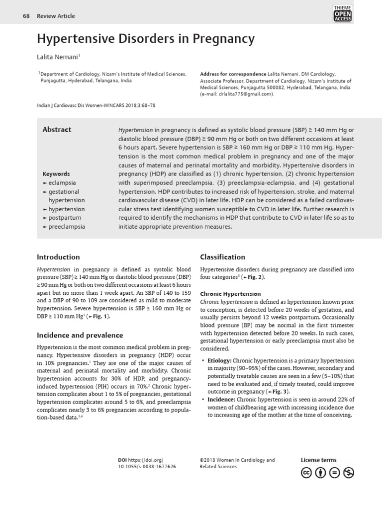 Hypertensive Disorders in Pregnancy | PDF | Hypertension | Blood Pressure