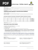 Verlof Vorm | PDF