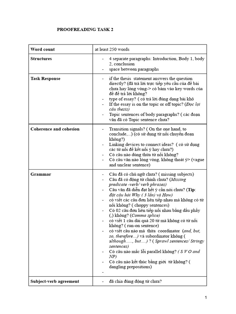 Proofreading Task 2 | PDF