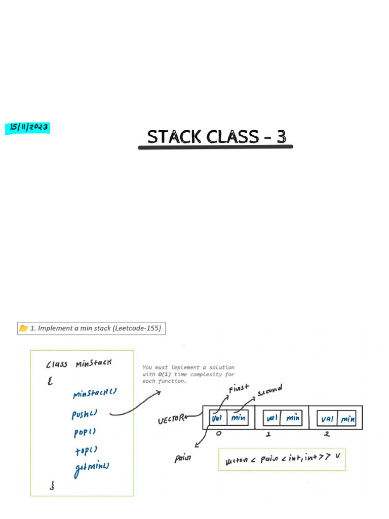 Stack Class 03 Notes | PDF