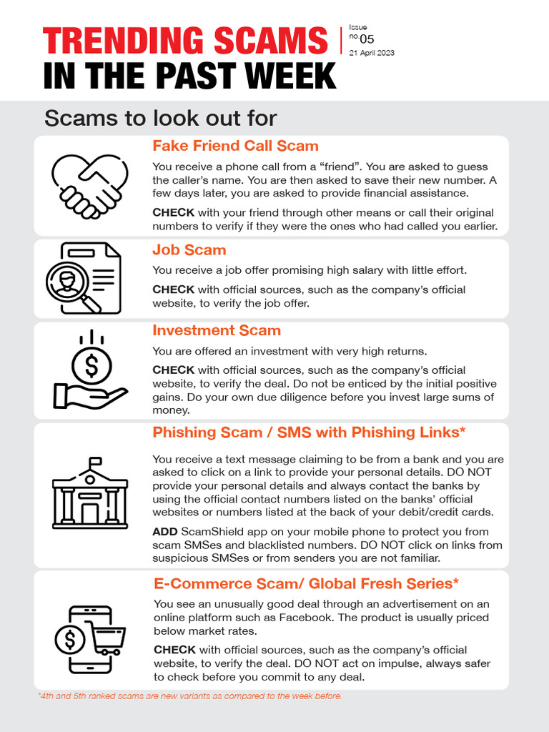 Top Scams to Watch Out For April 2023 | PDF | Phishing | Service Industries