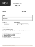 Grade 4 Maths Term 2 Exam | PDF