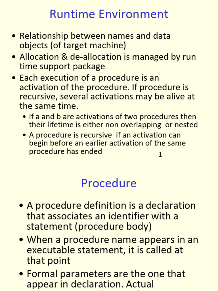13 Runtime Systems Pdf Scope Computer Science Variable Computer Science