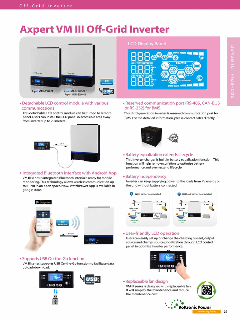 Ficha Inversor Voltronic V.VIII | PDF